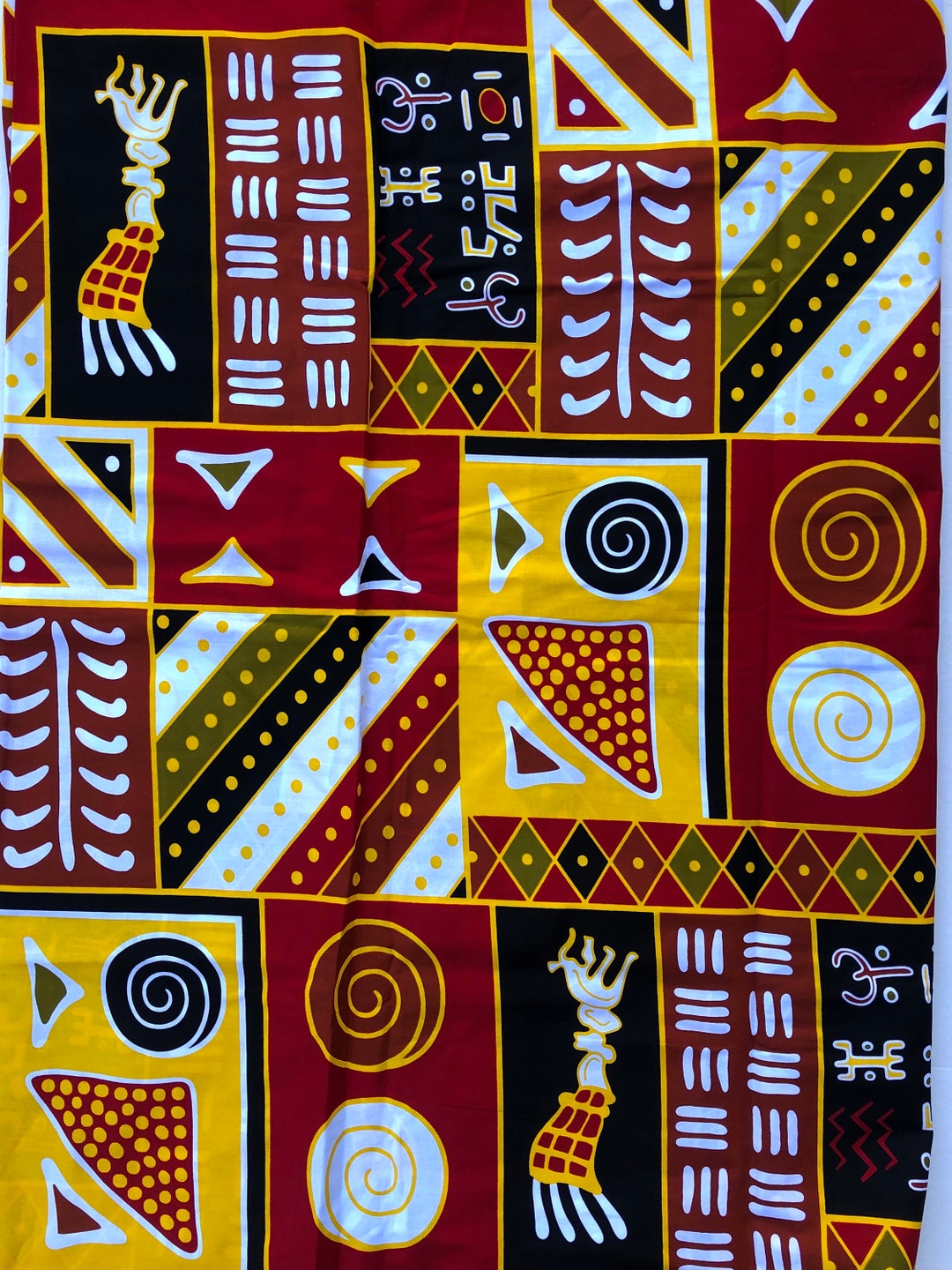 African Print Fabric, Ankara Fabric, African Fabric by the Yard, Trial ...