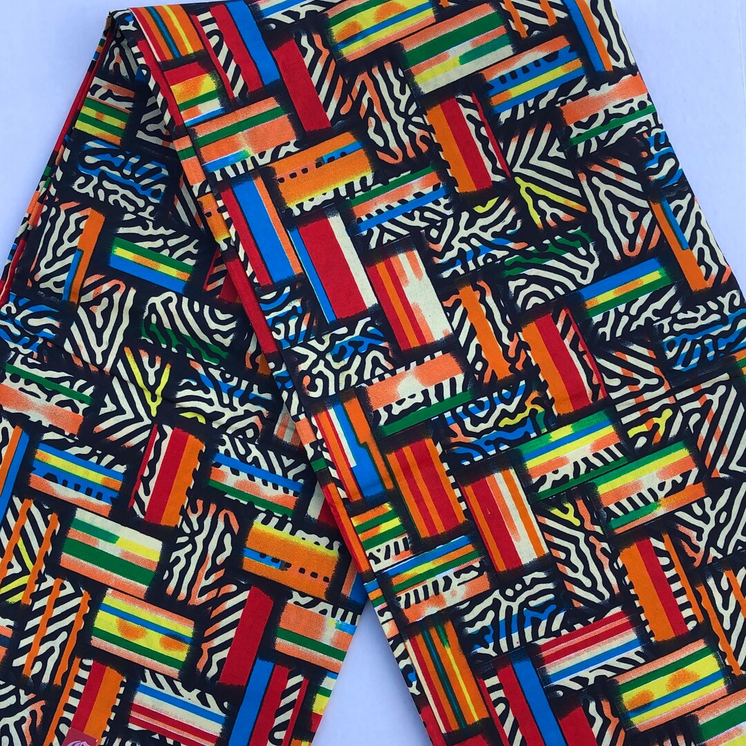 African Print Fabric, Animal Patchwork Print Fabric, Multicolor Print ...