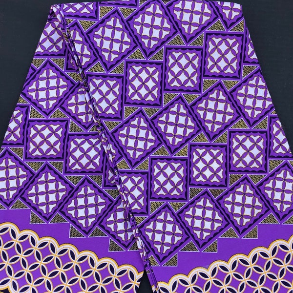Purple African Fabric - Etsy
