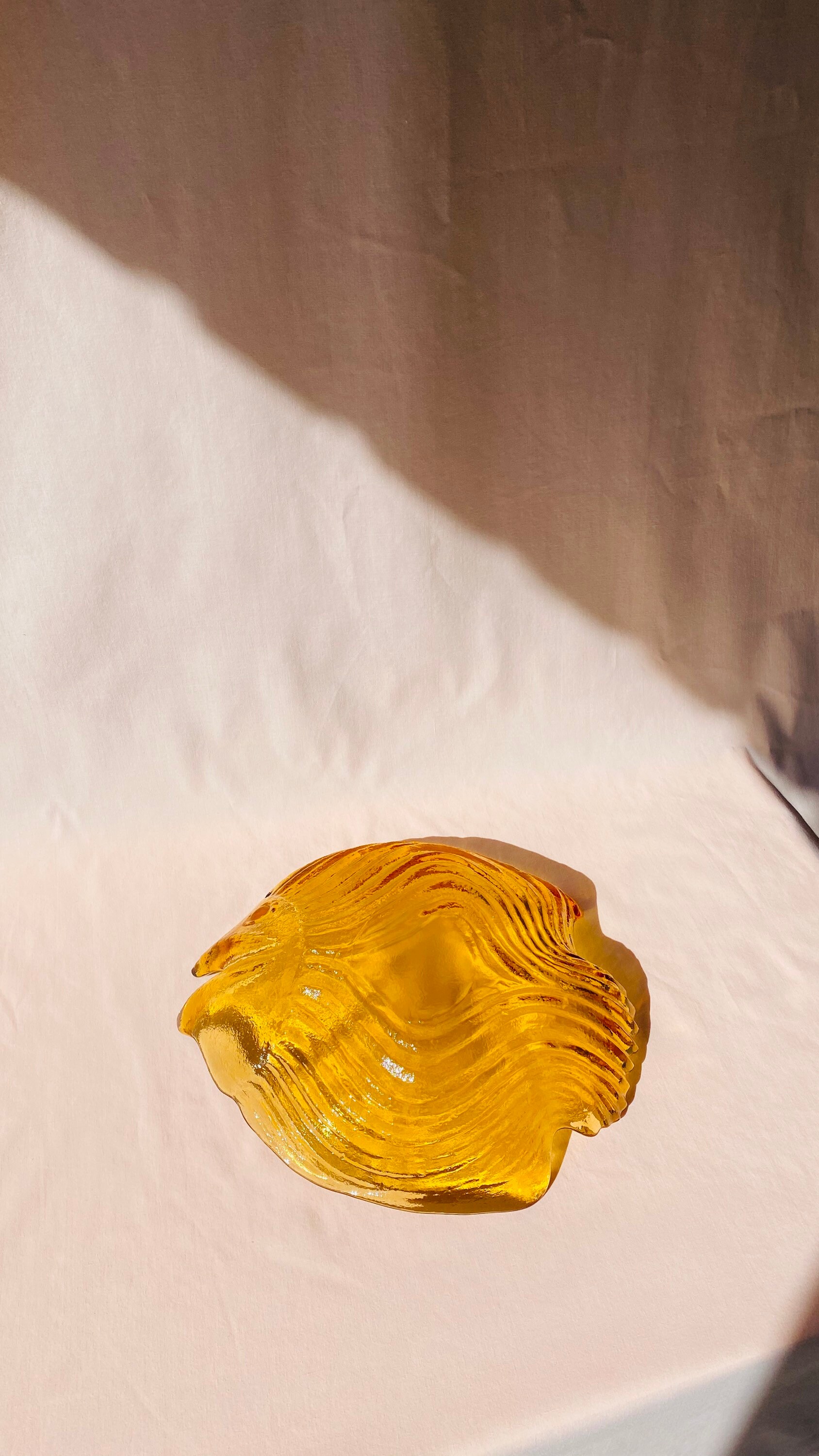 Vintage Amber Glass Fish Plate - Etsy
