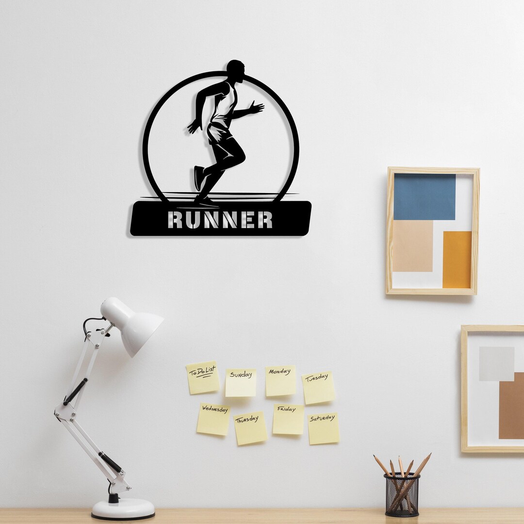 Personalized Trail Runner Metal Wall Art: Marathon Decor - Etsy