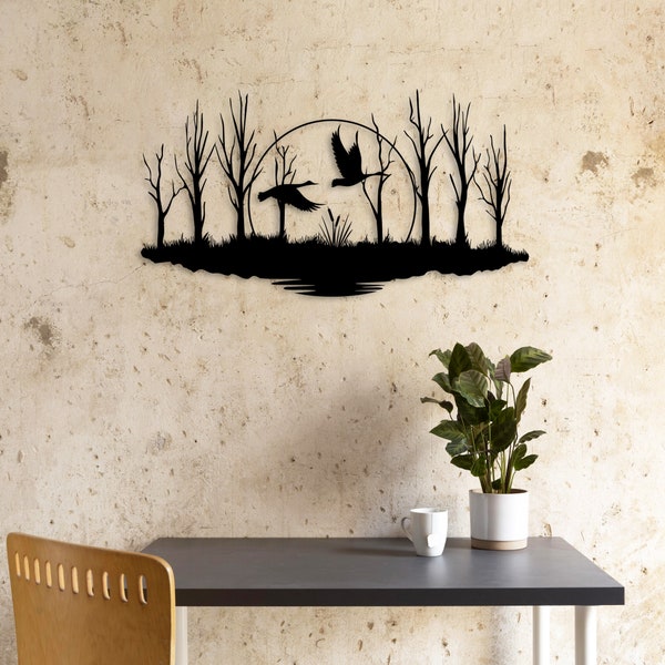 Metal Art Geese - Etsy