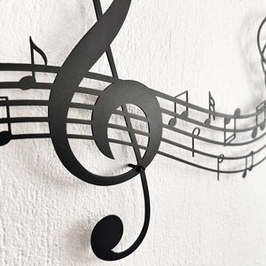 Metal Music Notes Wall Art: Indoor Outdoor Home Decor - Etsy