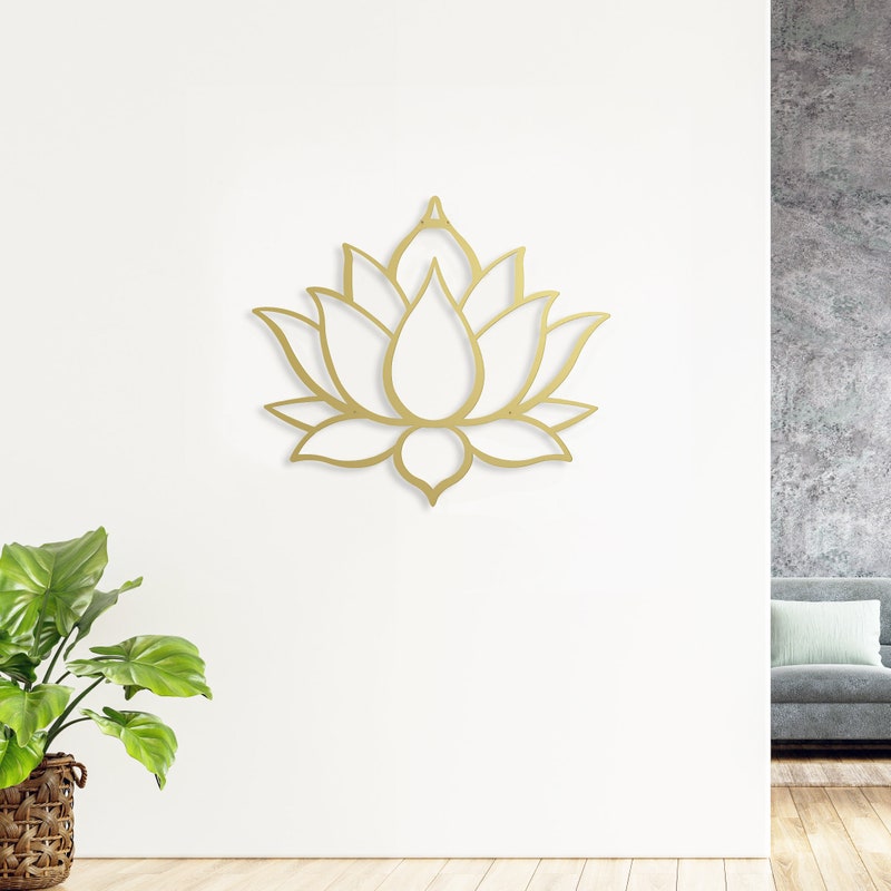 Lotus Metal Art - Etsy