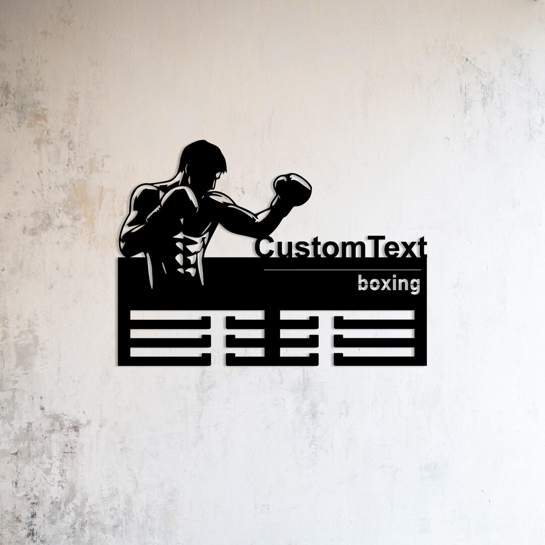 Personalized Boxer Medal Hanger: Metal Champion Display Rack - Etsy