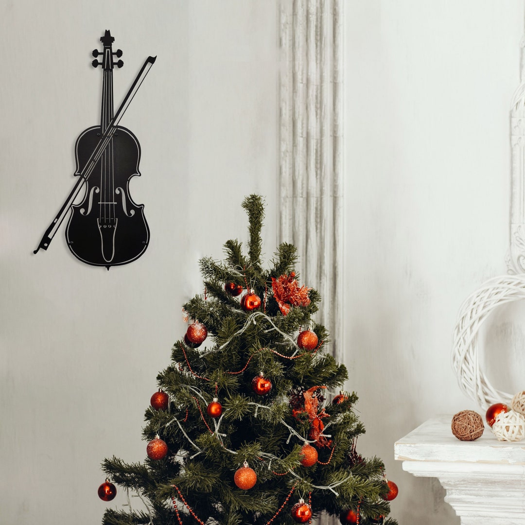 Violin Metal Wall Art: Music Room Decor - Etsy