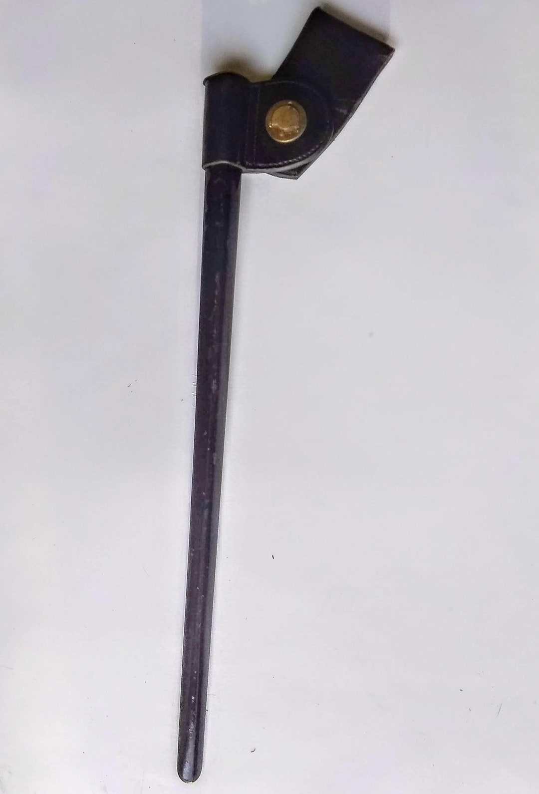 US ARMY M1873-87 Socket Bayonet Scabbard & WPG Leather Bayonet Frog for ...