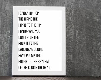 I Said Hip Hop Poster - Etsy