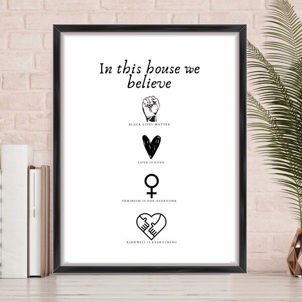 In This House We Believe - Etsy
