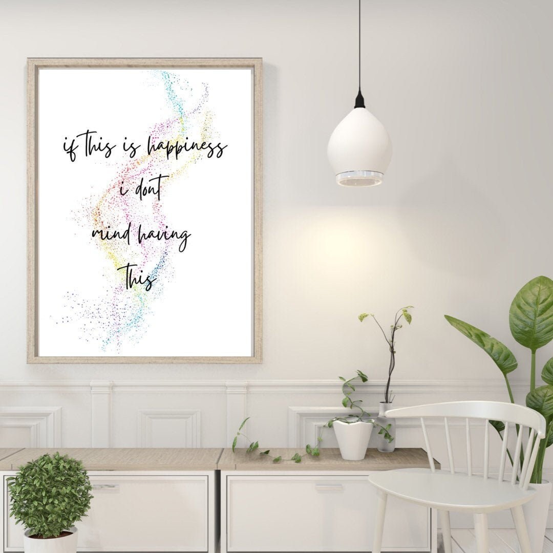 Mcfly Print, Happiness Print, Happy Prints, Quote Prints, Mcfly Music ...