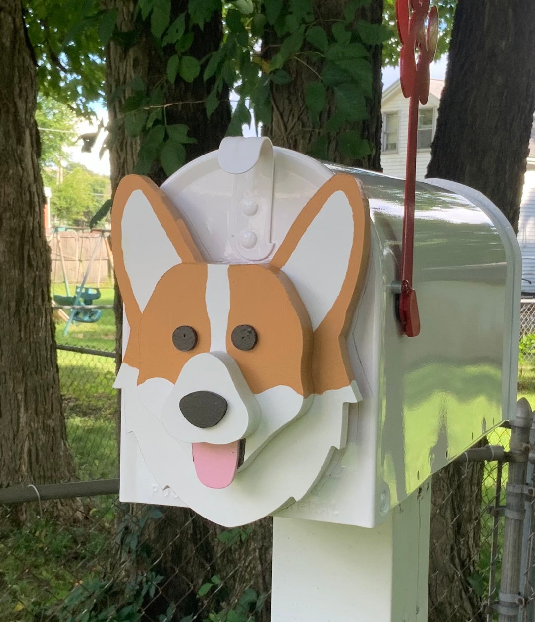 Corgi Mailbox, Dog Mailbox, Many Breeds Available, Can Be DIY Face Only ...