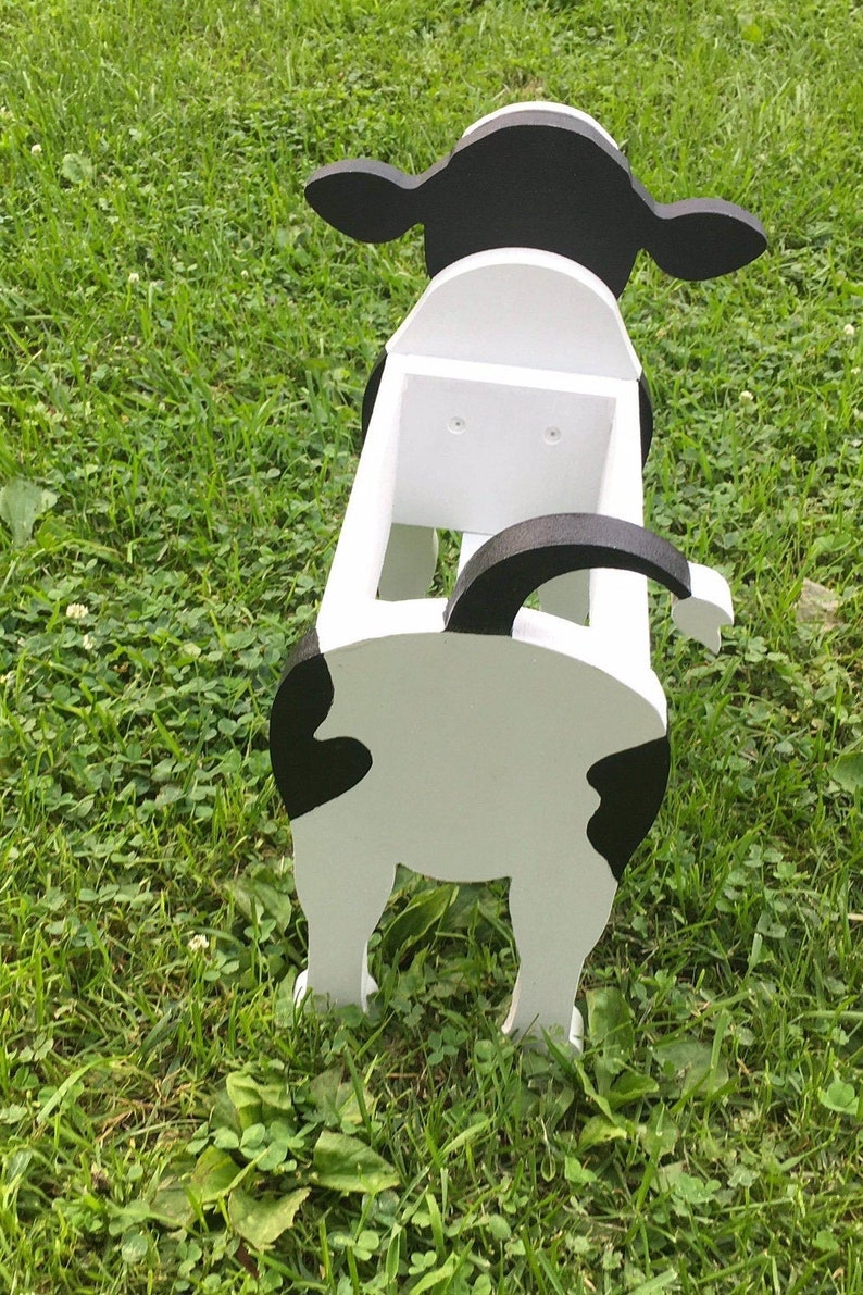 Cow Planter, Solid Cow Planter, NOT IMPORTED Hand Made in Michigan Hand ...