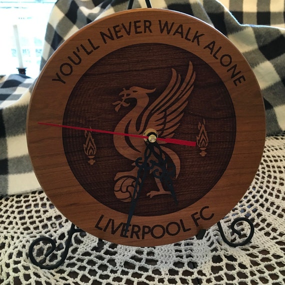 Solid Cherry Soccer fan gift Coaches gift Liverpool fc clock Office ...