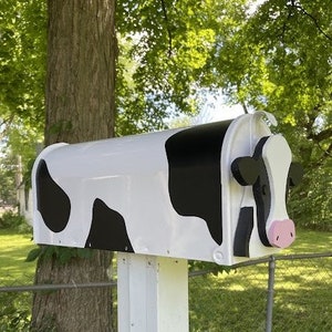 Cow Mailbox Custom, Sweet Cow Mailbox, Custom Farm Mailbox, Dairy ...