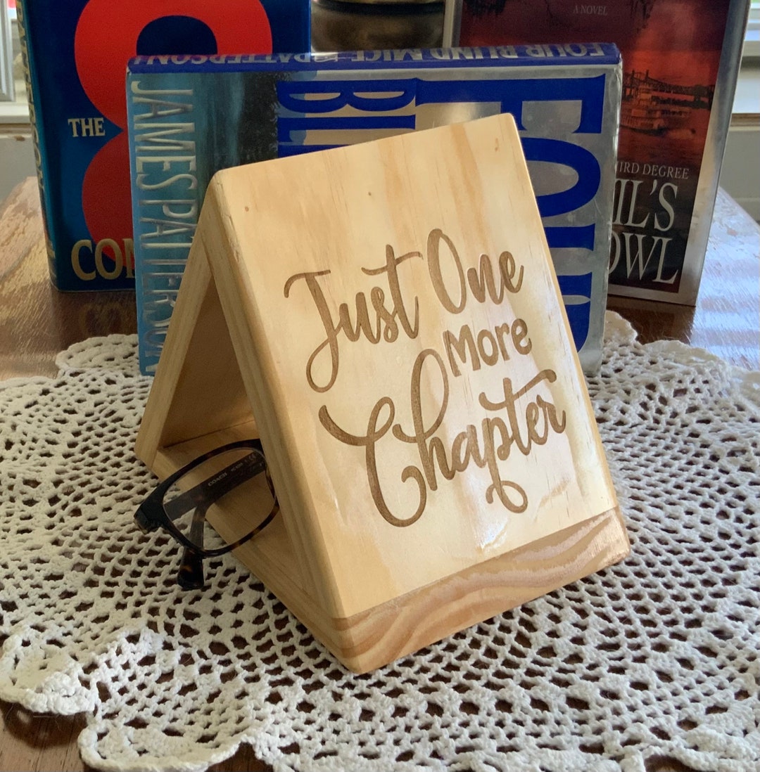 Nightstand Bookmark, Wooden Book Holder, Book Stand, CUSTOM Laser ...