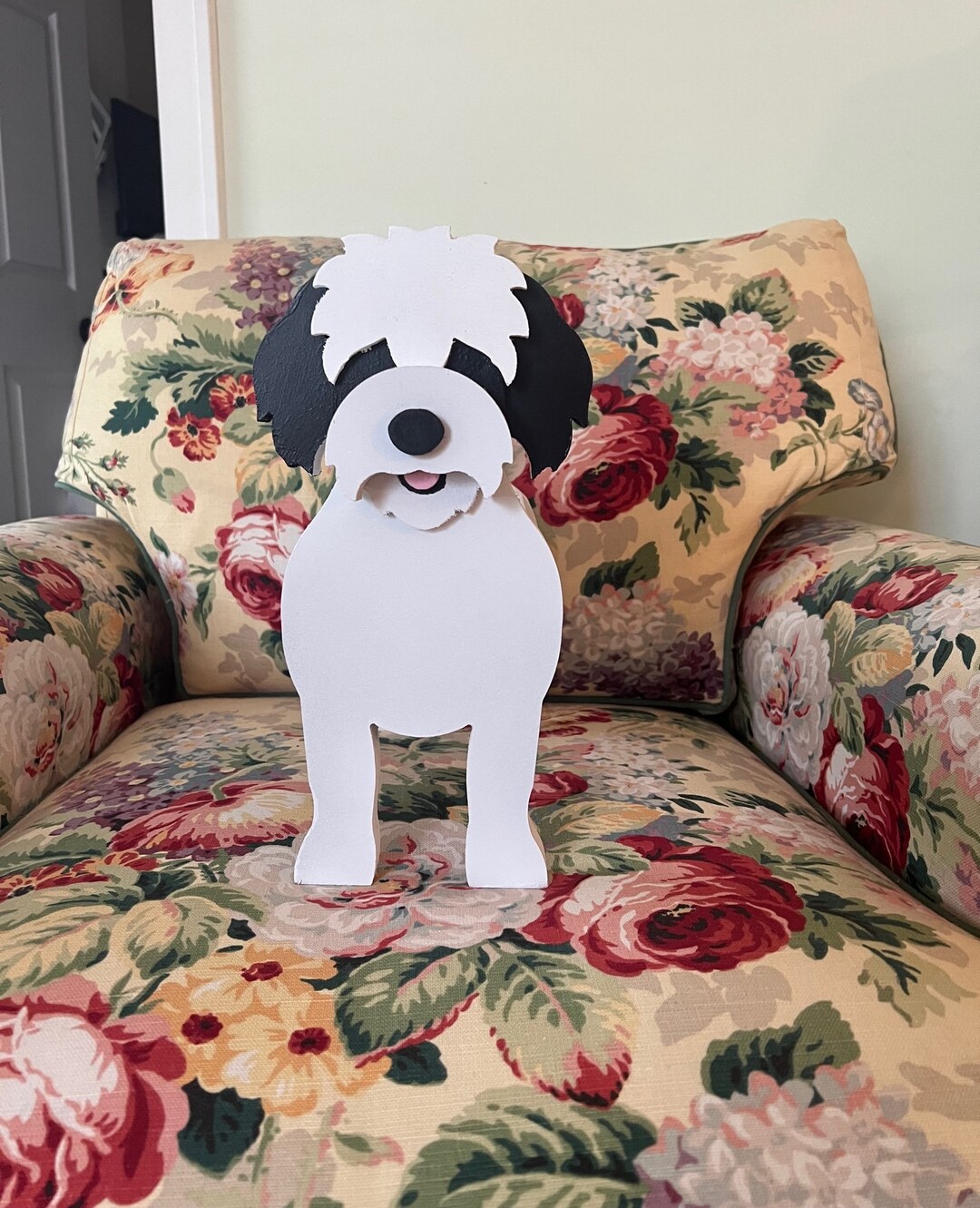 Cavachon Wooden Dog Planter, NOT IMPORTED Made in Michigan ...