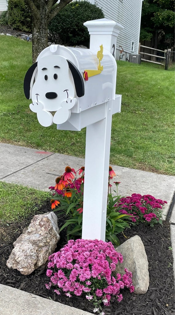 Cute Dog Mailbox Decorative Mailbox Dog Mailbox Famous Dog Mailbox Woody Mailbox Custom Mailbox Etsy