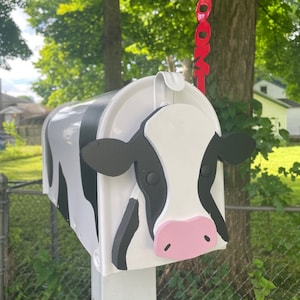 Cow Mailbox Custom, Sweet Cow Mailbox, Custom Farm Mailbox, Dairy ...
