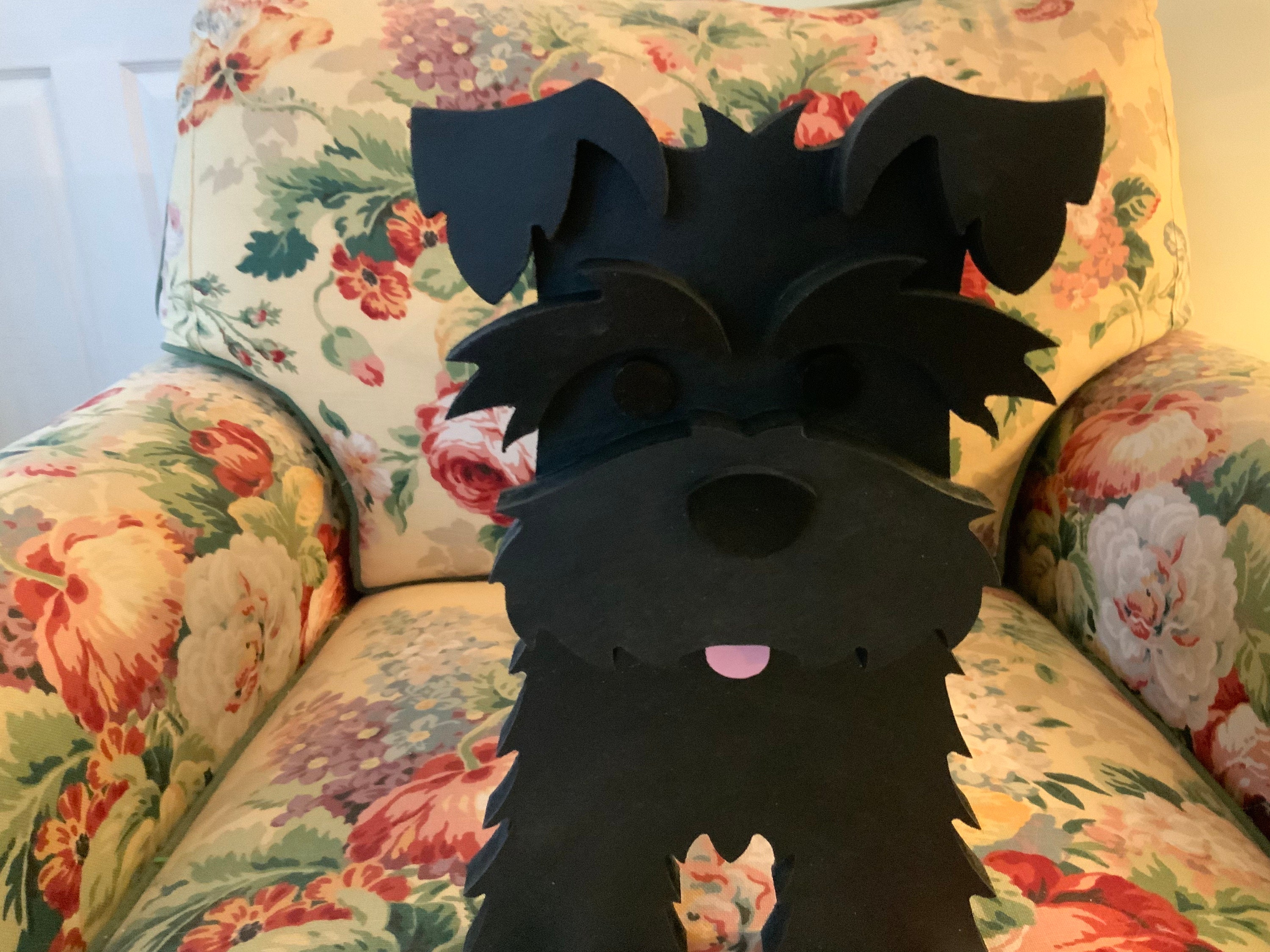 Schnauzer Dog Planter, Wooden Dog Planter NOT IMPORTED Hand Made in ...