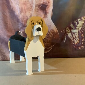 Beagle Dog Planter, Wooden Dog Planter NOT IMPORTED Hand Made in ...