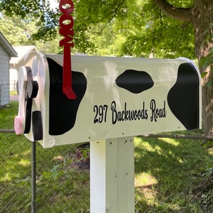 Cow Mailbox Custom, Sweet Cow Mailbox, Custom Farm Mailbox, Dairy ...