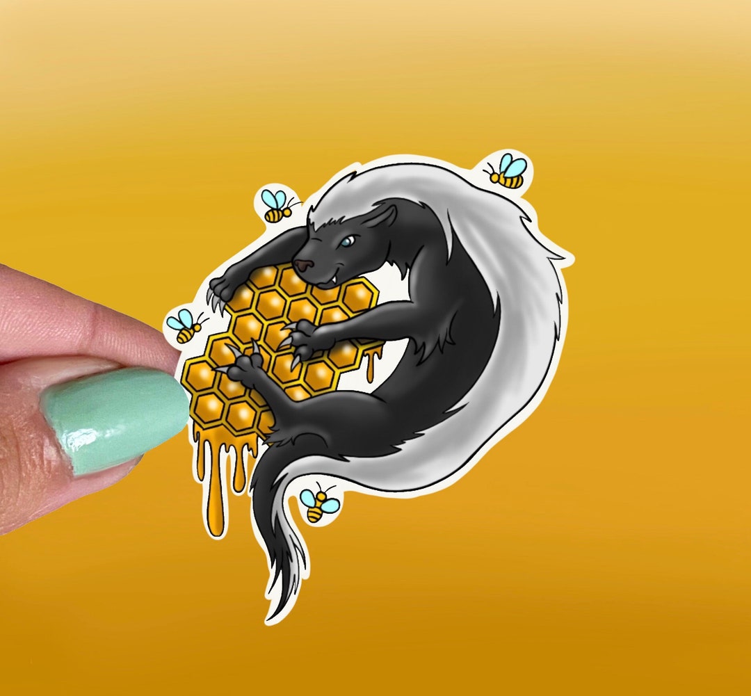 Honey Badger Sticker - Etsy