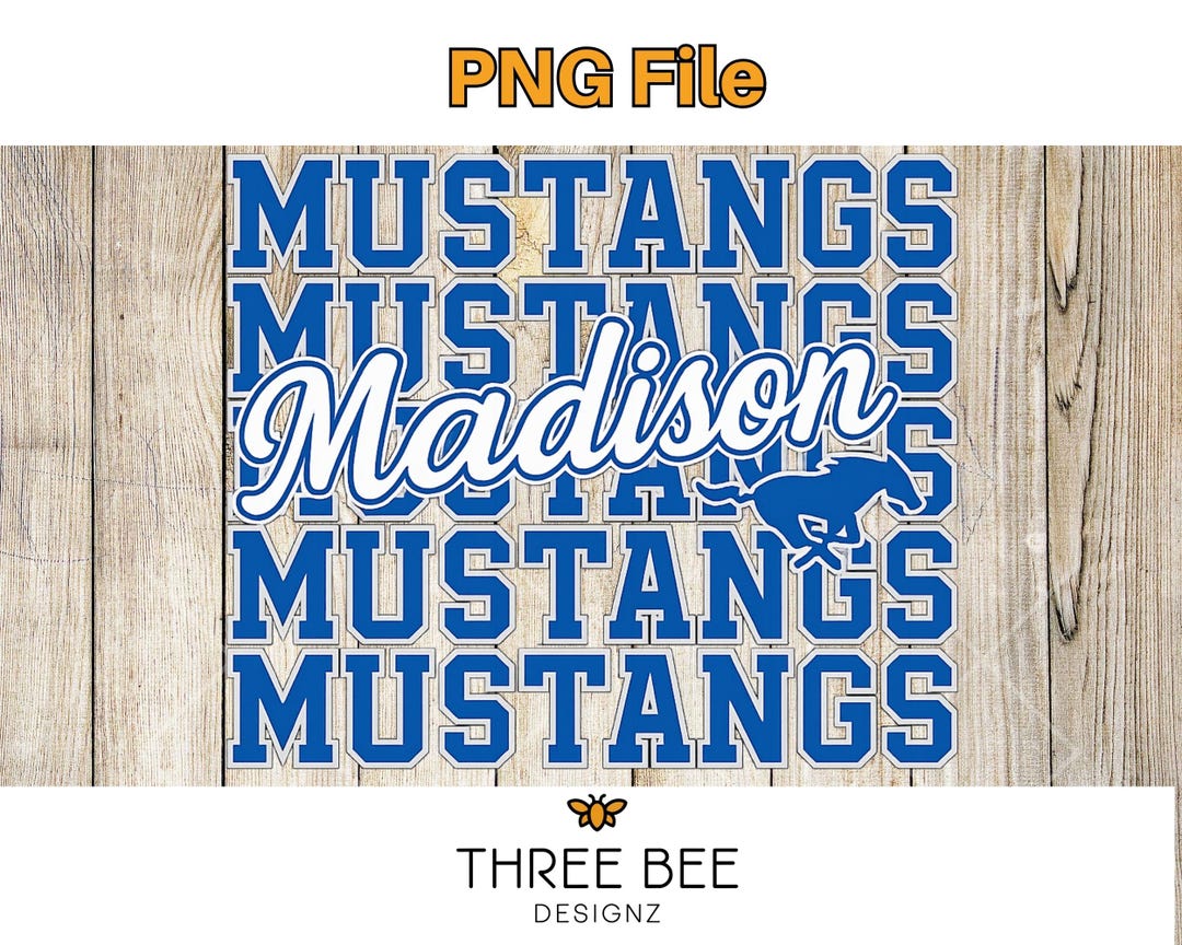 Madison Mustangs PNG | School Mascot Clipart (digital Download) - Etsy