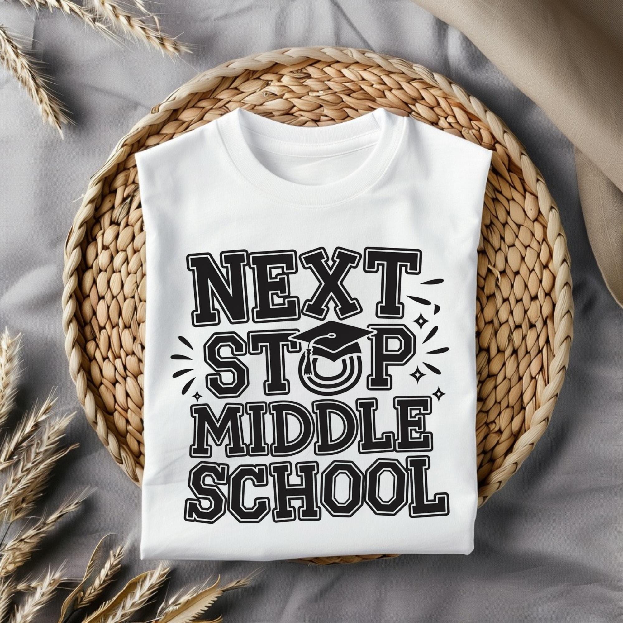 Next Stop Middle School PNG SVG, 5th Grade Graduation Shirt Sublimation ...