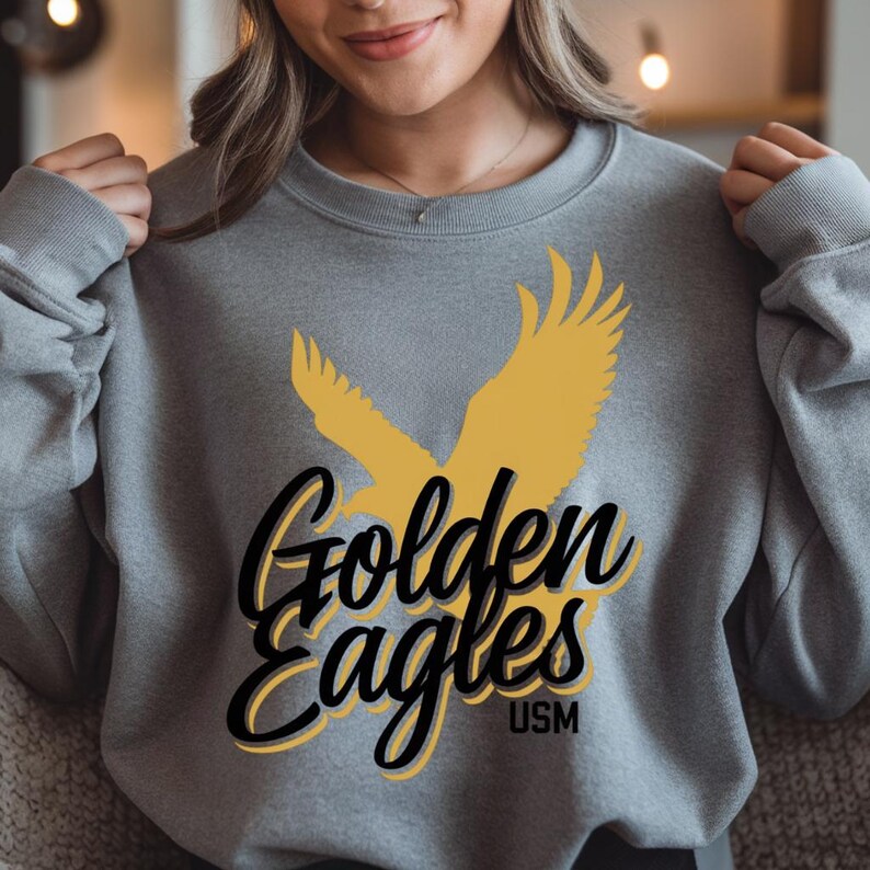USM Golden Eagles SVG PNG – Southern Miss Football Design (digital ...
