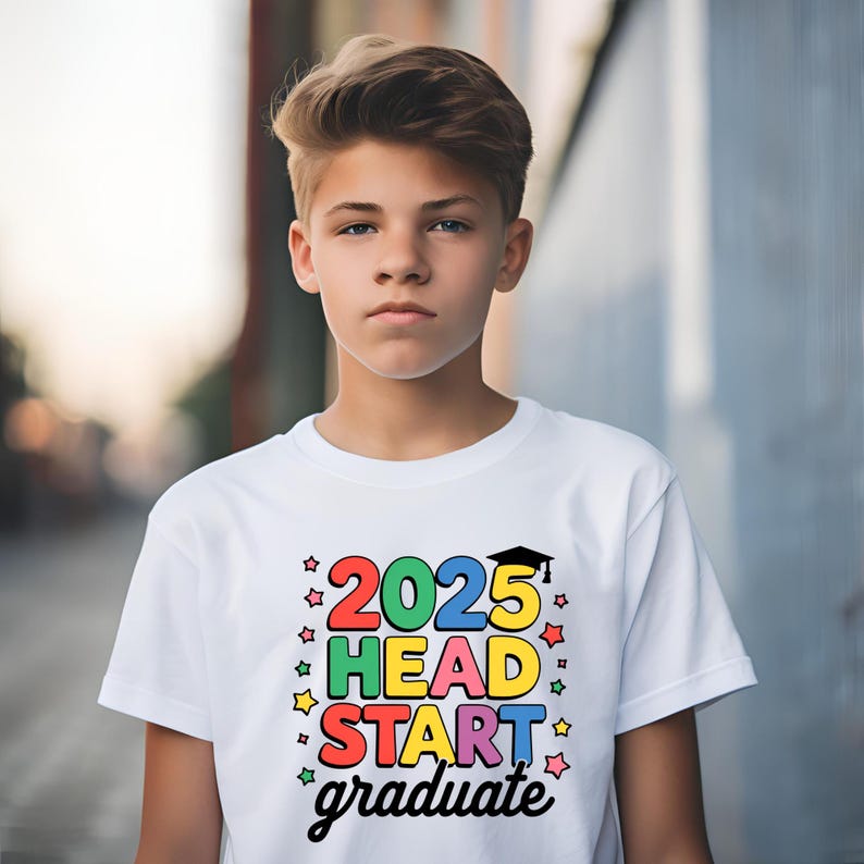 2025 Head Start Graduate PNG, Kids Graduation Shirt Design (digital ...