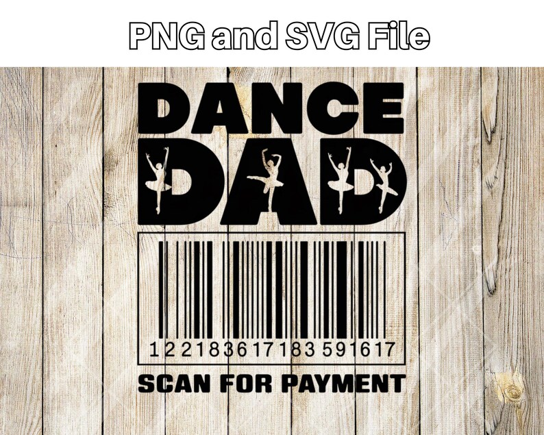Dance Dad Barcode PNG – Scan for Payment Design (digital Download) - Etsy