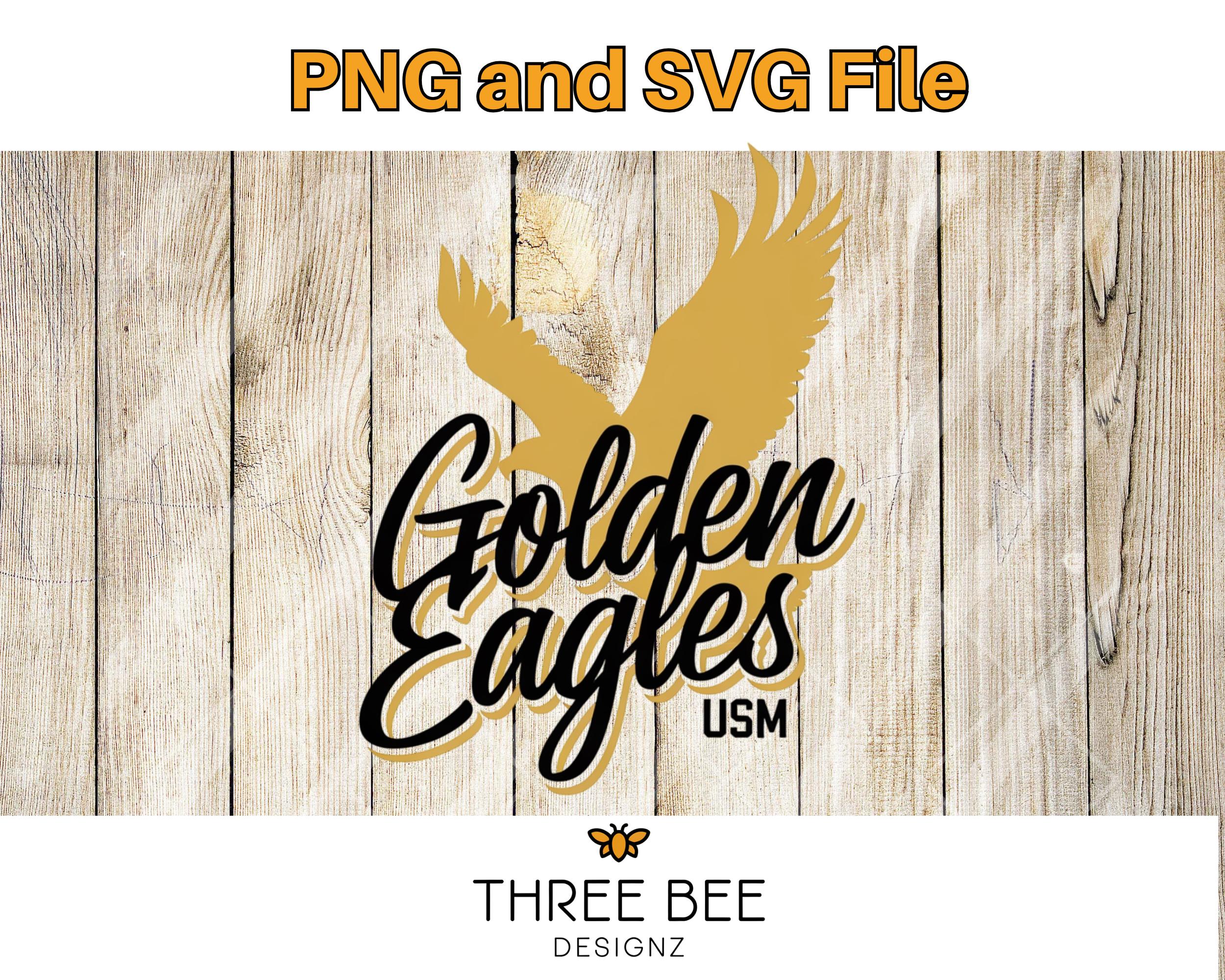 USM Golden Eagles SVG PNG – Southern Miss Football Design (digital ...