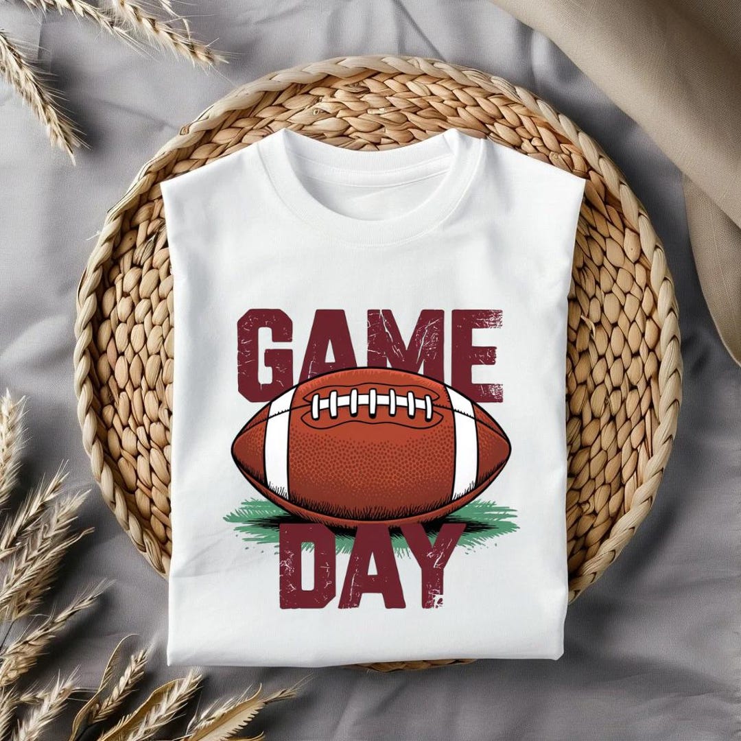 Game Day Football PNG – Perfect for T-shirts, Sublimation, DTF, and Eco ...