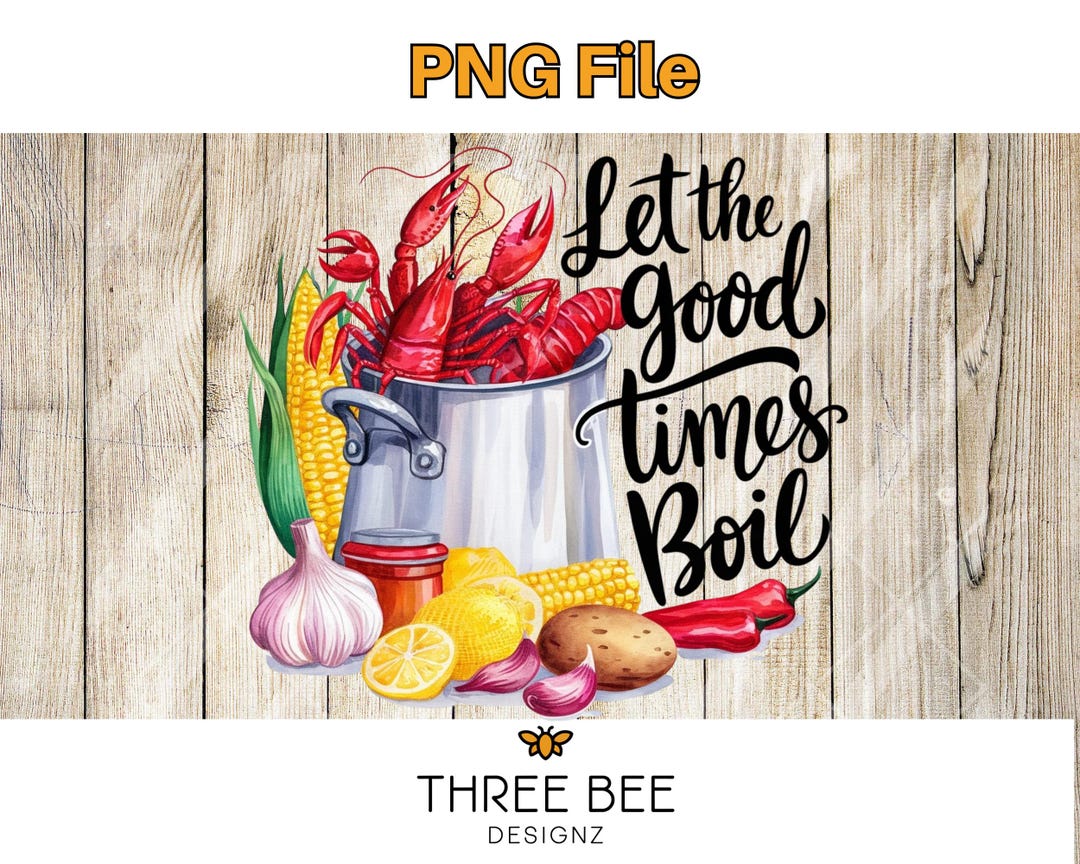Crawfish Boil Pot PNG File - Digital Download for Sublimation, Southern ...