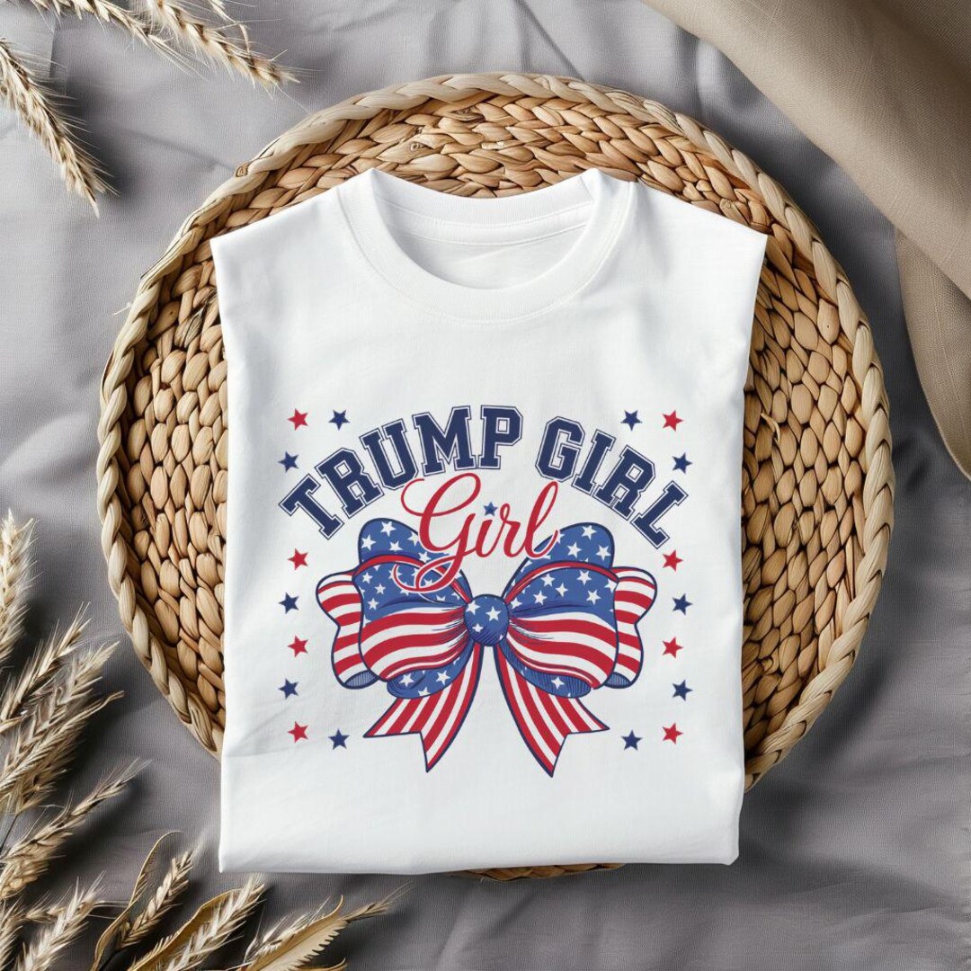 Trump Girl Patriotic PNG – Perfect for T-shirts, DTF, Sublimation & Eco ...