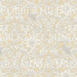 Dollhouse Wallpaper Miniature Damask, Gold 1:12 - Etsy