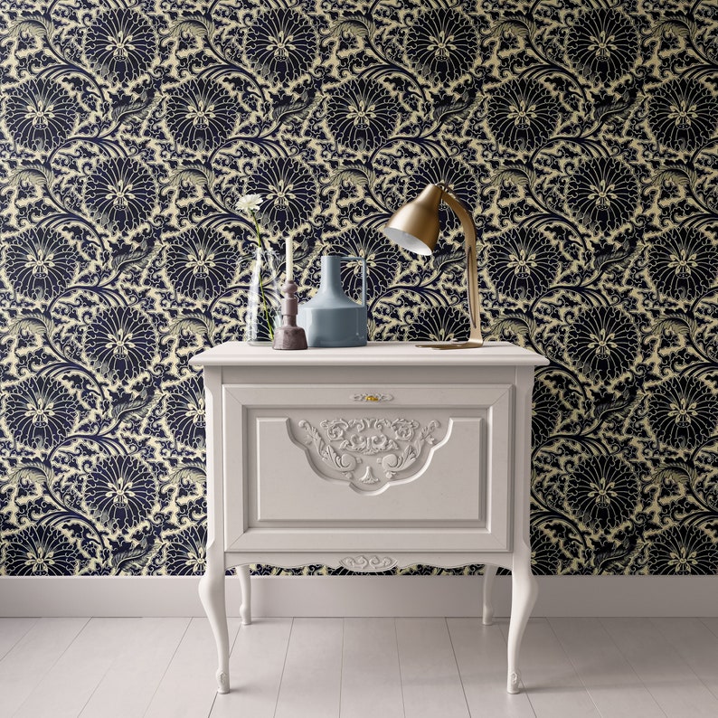 Dollhouse Wallpaper 1:12 Miniature Victorian Gothic Nouveau - Etsy