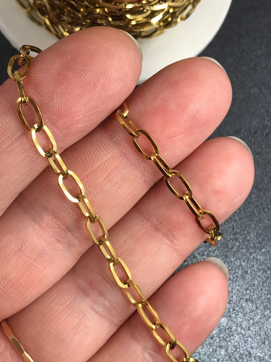 Fancy Big Link Gold Chain, Lux Gold Chain, Stainless Steel Gold Chain ...