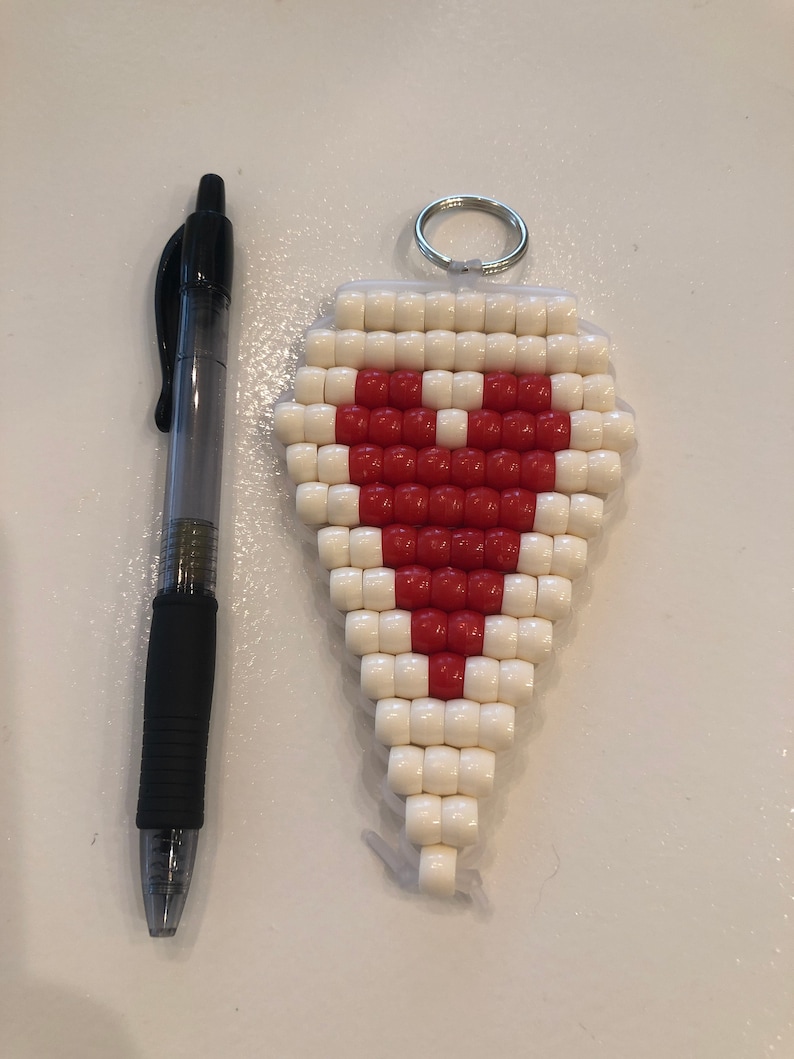 Heart Pony Bead Keychain - Etsy