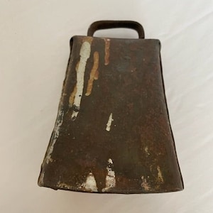 Antique Sheet Iron Cow Bell - Etsy
