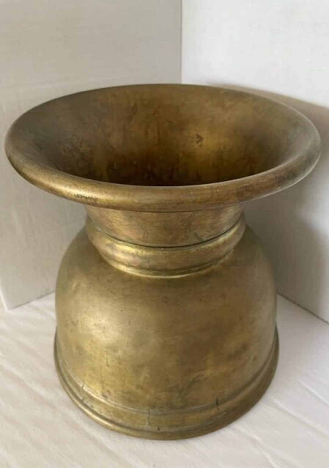 Antique Brass Spittoon - Etsy