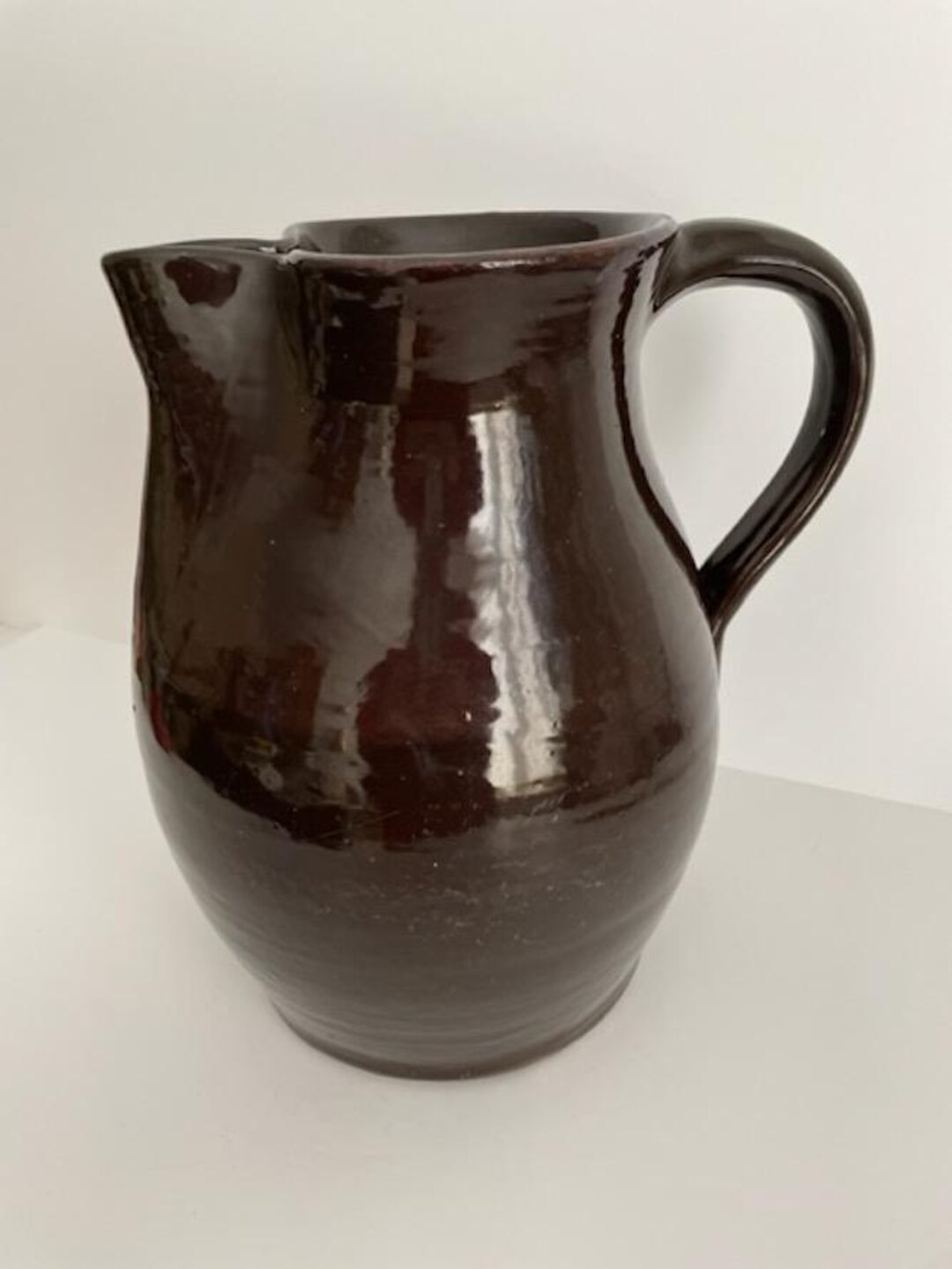 Large Pinched Pottery Pitcher - Etsy