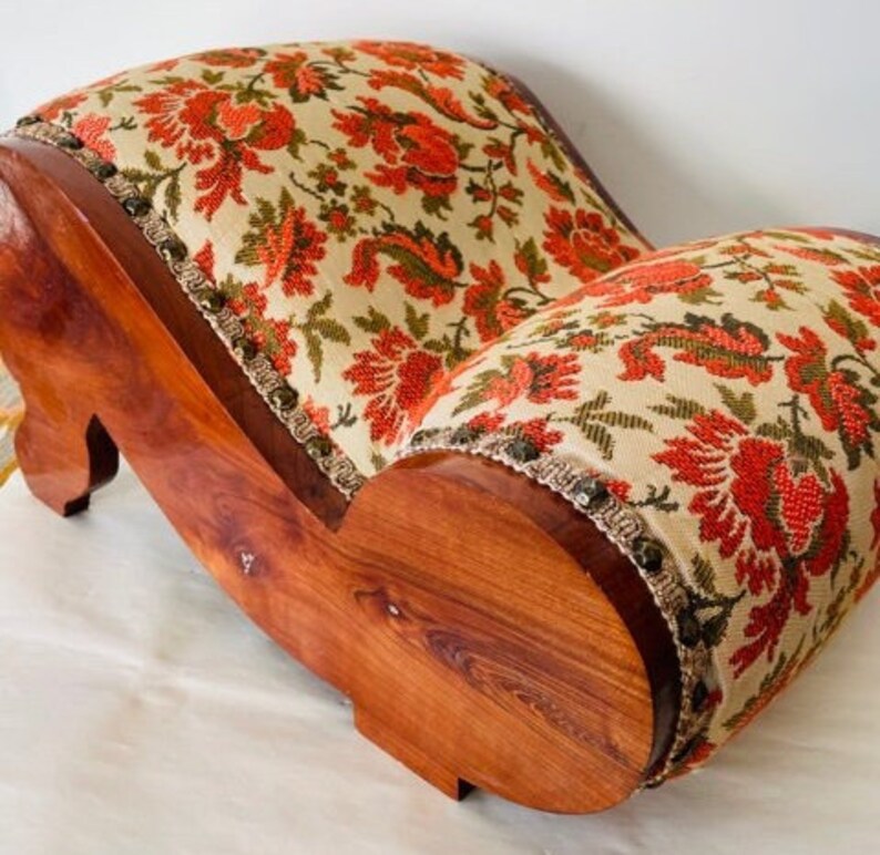 Victorian Walnut Gout Stool - Etsy