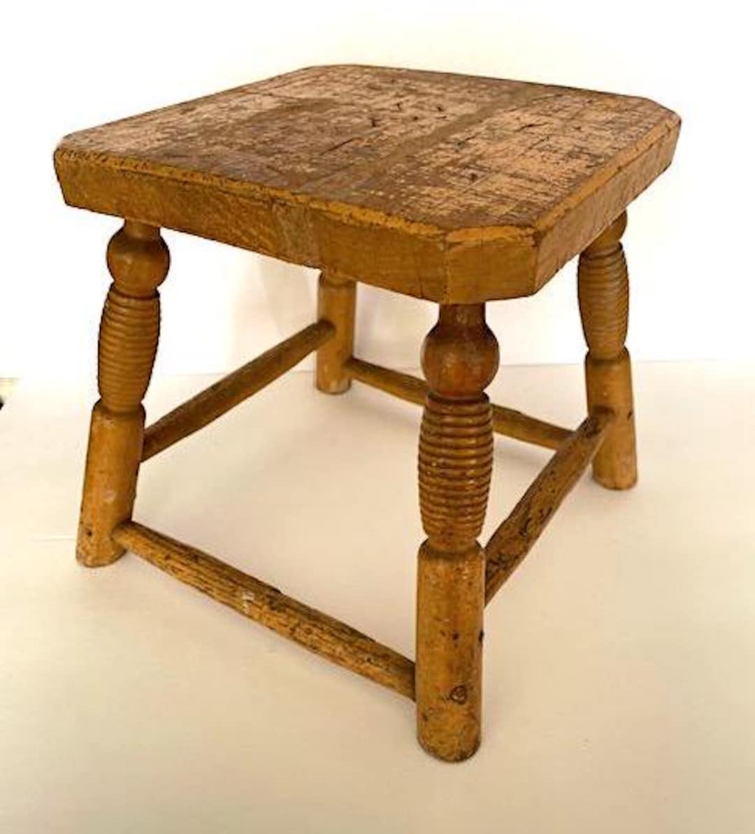 Turned Leg Stool - Etsy