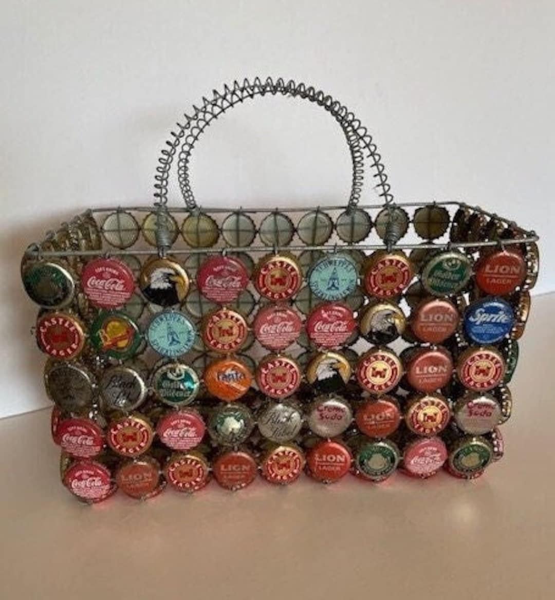Bottle Cap Wire Basket - Etsy