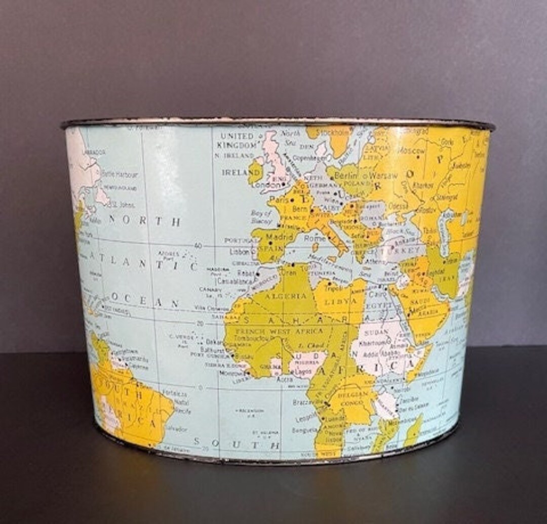 World Map Desk Accessory - Etsy