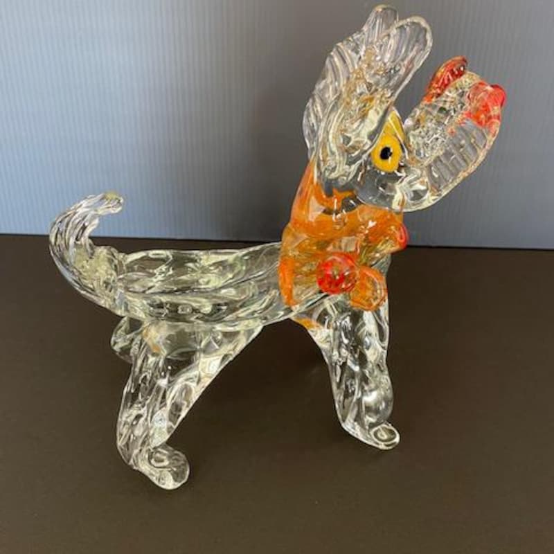 Vintage Glass Dog Murano - Etsy