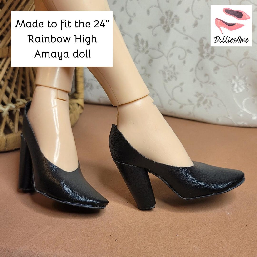 Black Vinyl Pumps for the 24 Rainbow High Amaya Doll - Etsy