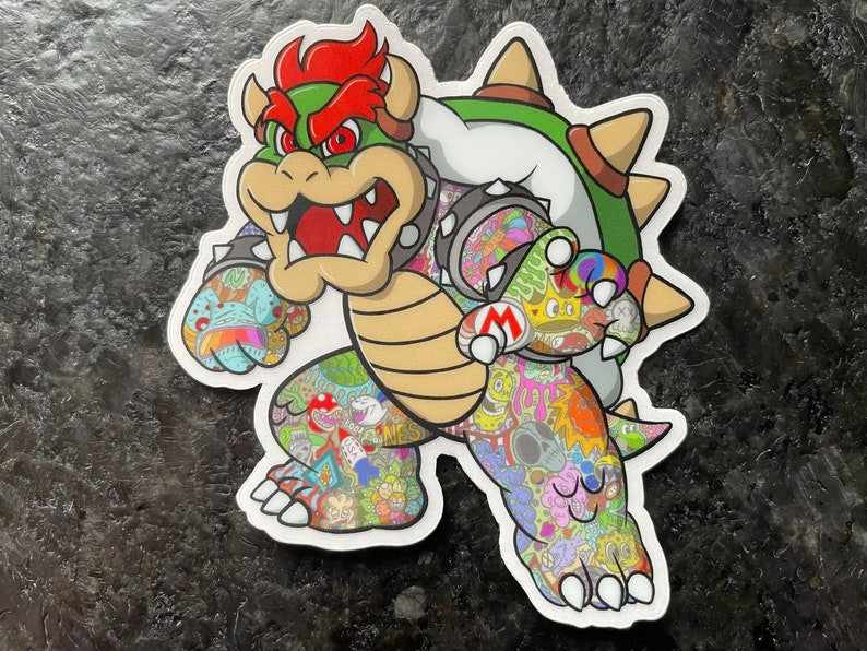 Bowser Sticker From Super Mario Brothers. Custom Artwork / High Detail ...