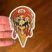 Super Mario Brothers Ice Cream Cone Drip Sticker! Perfect for Laptop ...